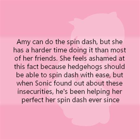 Headcanons Galore Amy Can Do The Spin Dash But She Has A Harder