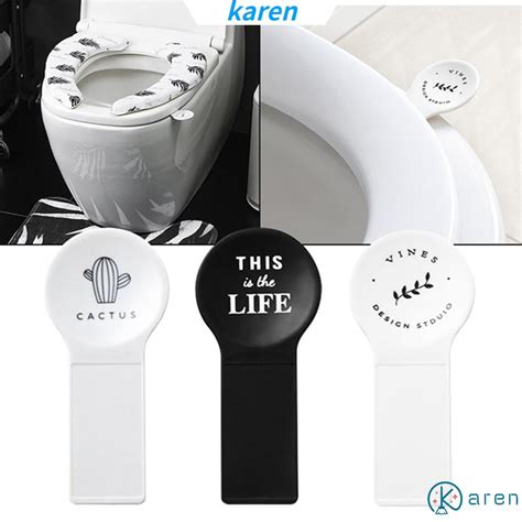 Karen ฝารองนั่งชักโครก แบบเปิด ทนทาน กันเปื้อน สําหรับบ้าน และสวน Karengoods Th Thaipick