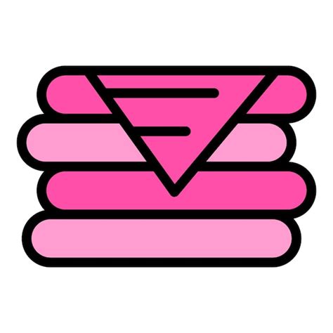 Premium Vector Textile Stack Icon Outline Textile Stack Vector Icon For Web Design Isolated On