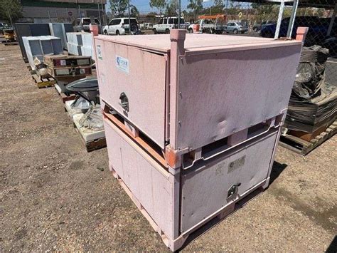 2 Steel Lockable Crates Tvaa Pty Ltd Ta Tomkins Valuers And Auctioneers