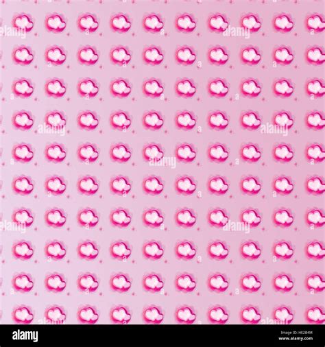 Seamless Heart Shape Pattern Is Created For Valentines Day Concept