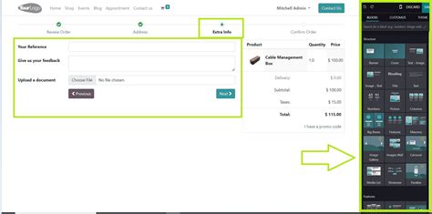 An Overview Of The Shop And Checkout Procedure Of The Odoo 16 Website Module