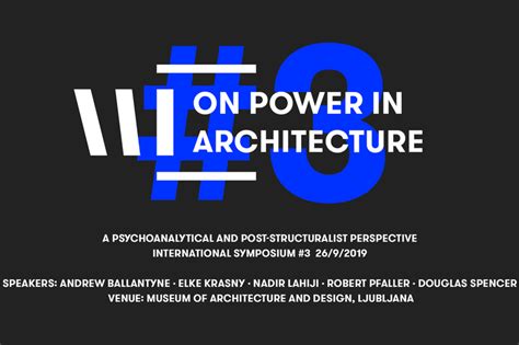 Announcing On Power in Architecture 3 Društvo Igor Zabel za kulturo in teorijo