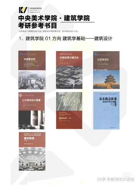 中央美院建筑学院考研参考书目 知乎