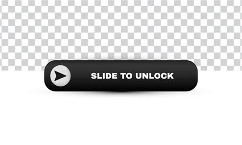 Unique Realistic Slide Unlock Buttons Mobile Device D Design Isolated On Vector Art At