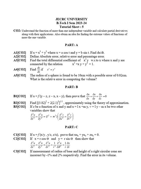 tutorial sheet 5 pdf