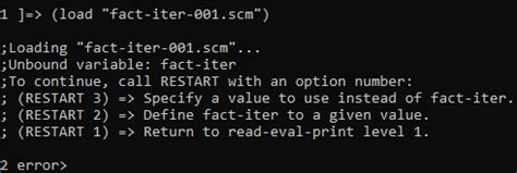 I Get An Unbound Variable Error When I Load This Function From A File