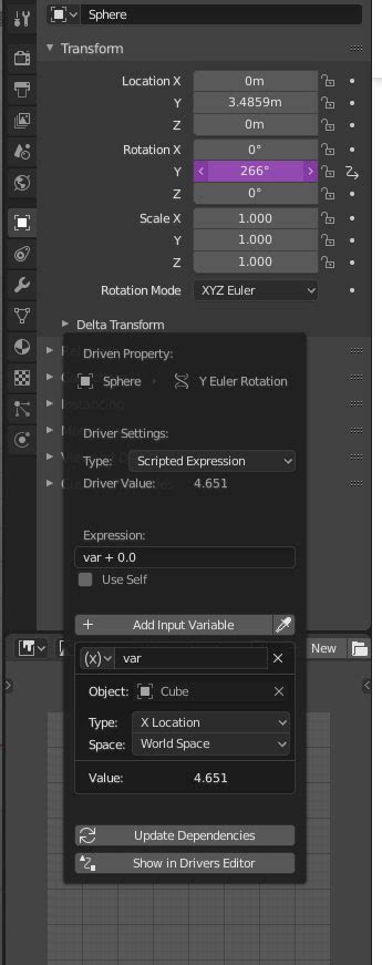 Scripting About Driver Rotation Degree And Radian Blender Stack