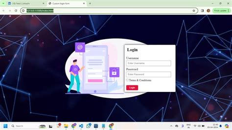 Guru Theja Mothukuri On Linkedin 2nd Web Site Custom Login Form