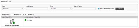 Monitoring Aggregate Components