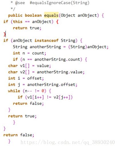 Java中与equals的区别 Csdn博客