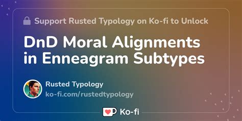 Dnd Moral Alignments In Enneagram Subtypes