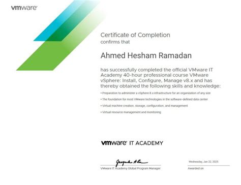 ahmed hesham ramadan on linkedin vmware vsphere virtualization cloudcomputing