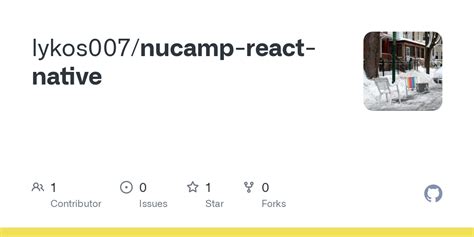 Github Lykos007nucamp React Native