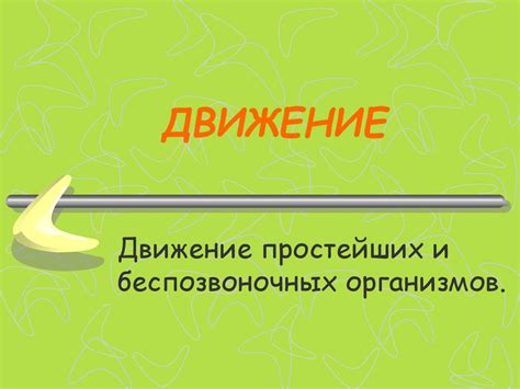 Движение простейших и беспозвоночных организмов презентация онлайн