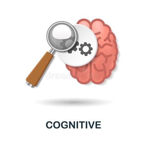 Cognitive Icon 3d Illustration From Neuromarketing Collection Stock