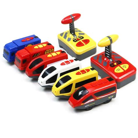 Electric Train Set With Rc Control And Sound Diecast Model Car And