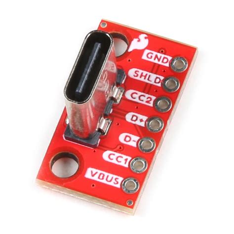 SparkFun USB C Breakout Vertical Buy In Australia BOB Core Electronics