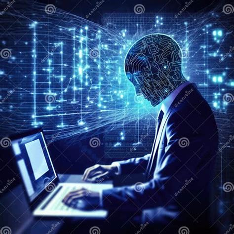 Programmer Working At Their Computer Surrounded By Monitors Displaying Code Generative Ai