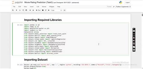 Sonal Lokhande On Linkedin Task2 Datascience Machinelearning Movieratingprediction