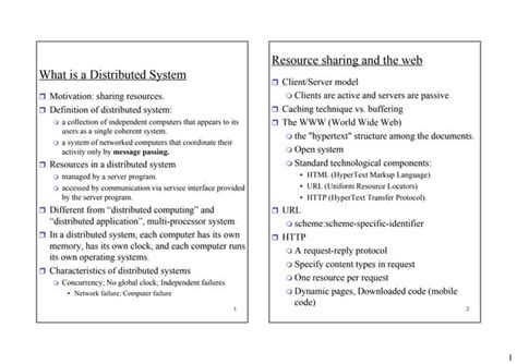 Distributed Systems Short Notes Module 1 Ppt