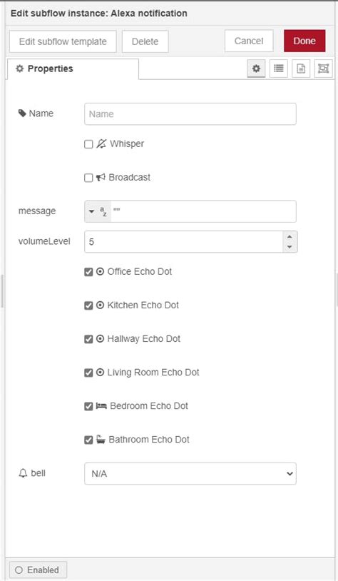 Creating Subflows In Node Red