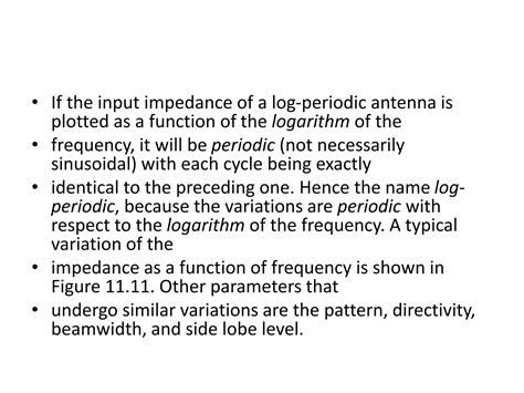 Log Periodic Dipole Array Log Periodic Dipole Arraypptx