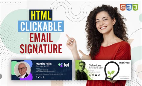 Create Clickable Email Signature Html Clickable Html Email Signature
