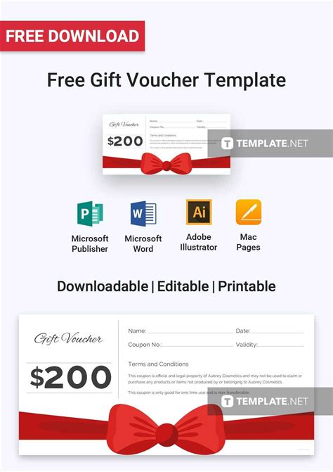 Free T Voucher Free Voucher Templates Free T For Microsoft