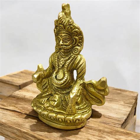 Brass Lord Kuber Statue Wealth And Prosperity Blessings Gurupujan