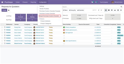 Purchase Order Custom Checklist V13 Store
