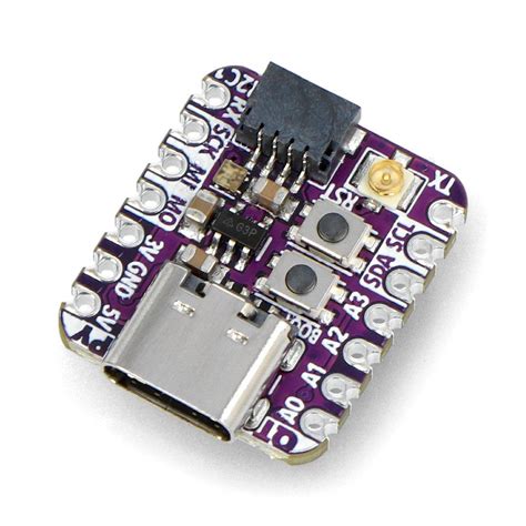 QT Py ESP32 S2 kūrimo plokštė su WiFi ir u FL antenos jungtimi STEMMA
