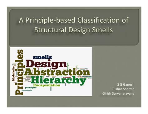 Principle Based Classification Of Design Smells Ppt