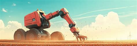 Advanced Robotic Machines Perform Agricultural Tasks Planting And