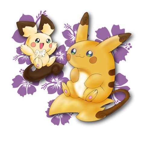 Mignon Pichu Et Pikachu
