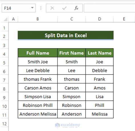 How To Split Data In Excel Ways ExcelDemy