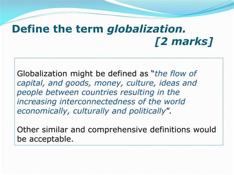 Globalization Definition