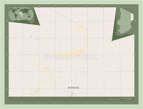 Ennedi Est Chad Osm Labelled Points Of Cities Stock Illustration