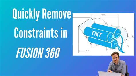 How To Remove Contraints In Fusion 360