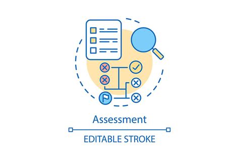 Assessment Concept Icon Outline Icons ~ Creative Market