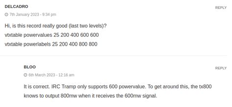 Speedybee Vtx800 Vtx Table · Issue 386 · Betaflightfirmware Presets
