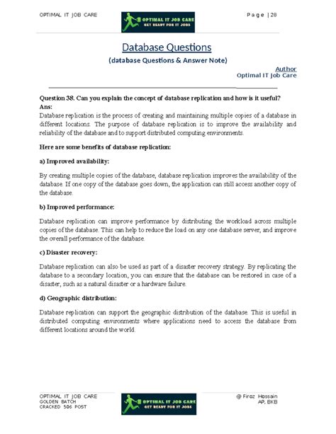 Discrete Math Problem With Answer Optimal It Job Care P A G E 28 Database Questions