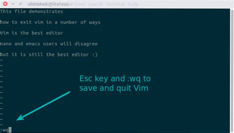 How To Exit Vim Text Editor Linuxteaching