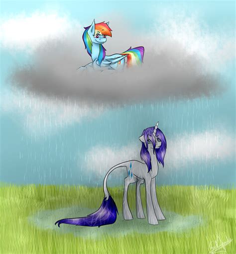 Mlp ~ Unexpected Shower By Overtherainbw On Deviantart