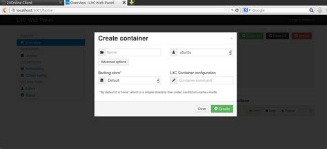 Installing Lxc Linux Containers With Lxc Web Pannel In Ubuntu