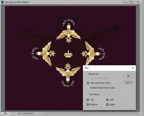 7 Image For Cropping And Command Settings Window Trim Exercise 36