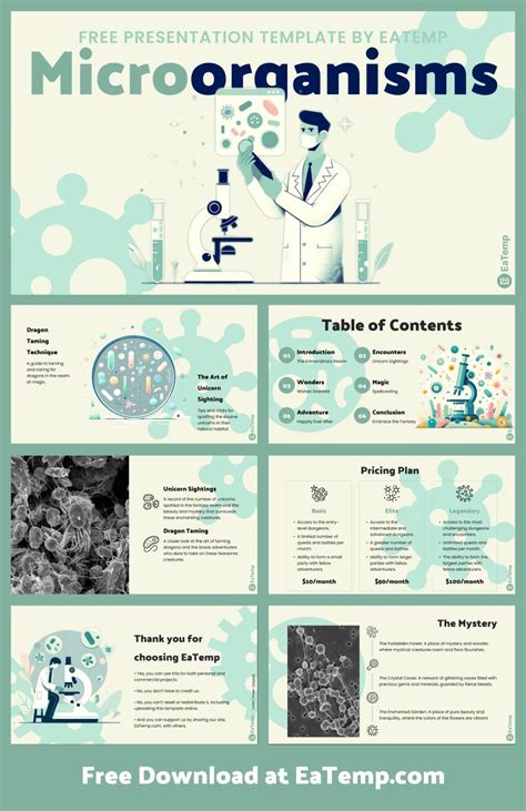 Microorganisms PowerPoint Presentation Template Google Slides Theme