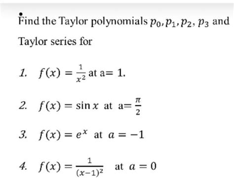 Dot { F } Find The Taylor Polynomials P { 0 } P { 1 } P { 2 }