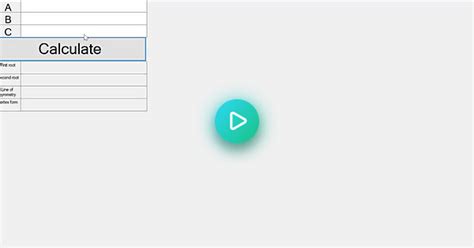 very basic quadratic calculator i made it can calculate complex roots as well as provide the