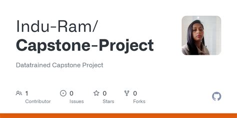 GitHub Indu Ram Capstone Project Datatrained Capstone Project
